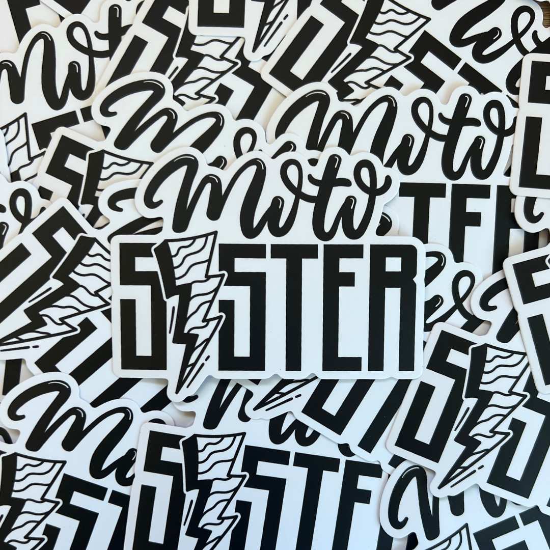 Moto Sister Sticker | Strictly Wild