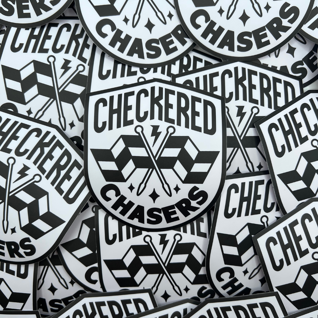 Checkered Chasers Sticker | Strictly Wild